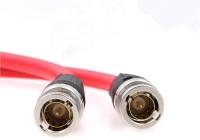 China Red Color SDI Camera Cable , 12G BNC Coaxial Cable For 4K Video for sale