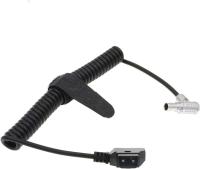 China Spring D Tap Power Cable Right Angle Lemo 2 Pin For Teradek ARRI for sale
