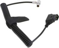 China Spring D Tap Power Cable Right Angle Lemo 2 Pin For Teradek ARRI for sale