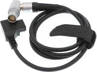 China 4.5mm OD Camera Power Cable Lemo 8 Pin Female Elbow To PTap For ARRI Alexa Mini for sale