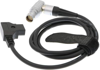 China 4.5mm OD Camera Power Cable Lemo 8 Pin Female Elbow To PTap For ARRI Alexa Mini for sale