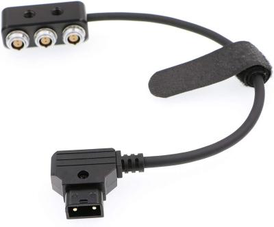 China OD 4mm D Tap Power Cable , 2 Pin Lemo To Dtap Splitter For ARRI Cameras for sale