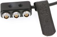 China OD 4mm D Tap Power Cable , 2 Pin Lemo To Dtap Splitter For ARRI Cameras for sale