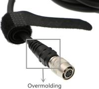 China Black 6 Pin Hirose Cable , Hr10a 7p 6s Cable For Basler GIGE AVT CCD Camera for sale