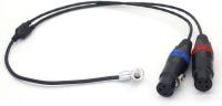China Double Channel Alexa Mini LF Audio Cable XLR 3 Pin To Right Angle 0B 6 Pin for sale