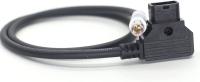 China Black Follow Focus Cable Dtap Male To RS Fischer 3 Pin Male for sale