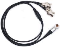 China Sound Devices BNC Timecode Cable 0B 5 Pin Right Angle To Double BNC for sale