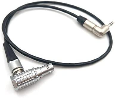 China Right angle Alexa Mini LF Timecode Cable , Tentacle Sync Cable TRS 3.5mm To 0B 5 Pin Plug for sale