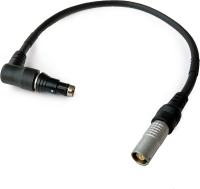 China Black 4 Pin Lemo Cable with Right Angle Fischer 4 Pin Connector for sale