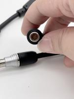 China Black 4 Pin Lemo Cable To Fischer 4 Pin 7 Pin For BNVD AVINS Night Vision Battery for sale