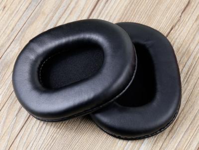 China Black Headphone Leather Cover Soft Foam PU Material For Sony MDR-7506 for sale