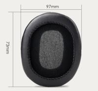 China Black Headphone Leather Cover Soft Foam PU Material For Sony MDR-7506 for sale
