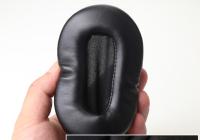 China Black Headphone Leather Cover Soft Foam PU Material For Sony MDR-7506 for sale