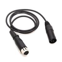 China Soft 4 Pin XLR Power Cable Male To Female 1M Length For Camera ROHS Certified for sale