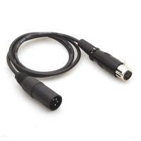 China Soft 4 Pin XLR Power Cable Male To Female 1M Length For Camera ROHS Certified for sale