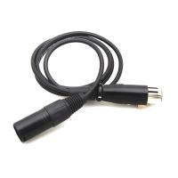 China Soft 4 Pin XLR Power Cable Male To Female 1M Length For Camera ROHS Certified for sale