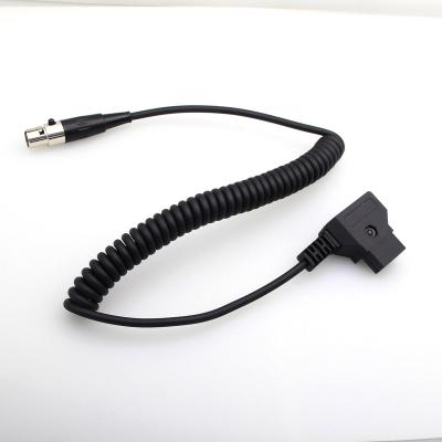 China Spring Type D Tap Power Cable D Tap To 4 Pin Mini XLR For TV Logic 058 056 for sale