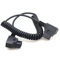 China D Tap Coil Power Cable 1 Meter Length 2 Pin Male To Male For Camera for sale