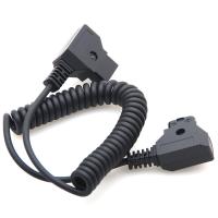 China D Tap Coil Power Cable 1 Meter Length 2 Pin Male To Male For Camera for sale
