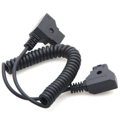 China D Tap Coil Power Cable 1 Meter Length 2 Pin Male To Male For Camera for sale