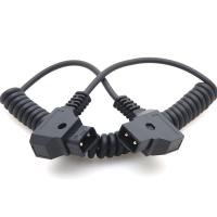 China D Tap Coil Power Cable 1 Meter Length 2 Pin Male To Male For Camera for sale