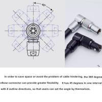 China Right Angle 2 Pin Female Connector Rotatable For RED Komodo Camera for sale