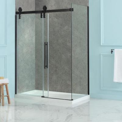 China Customized Shower Glass Partition 8mm Frameless Glass Shower Doors for sale