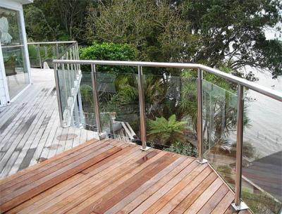 China Easily Assembled Baluster Glass Railing No Welding Stainless Steel Type for sale