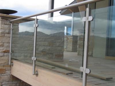 China Toughened Glass Balustrade Opaque Glass Baluster Panels 12mm Custom Sizes for sale