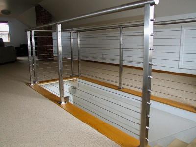 China Prefabricated Tension Cable Deck Railing Fire Resistance Custom Layers 2-4 for sale