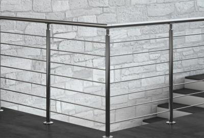 China Modern Project Stainless Steel Rod Railing High Precision For Balcony Stair for sale