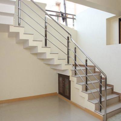 China Interior Use Stainless Steel Rod Railing Industrial Metal Rod Deck Railing for sale