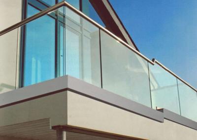 China Clear Glass Metal Balcony Railing U Channel Balustrad Stable System Easy Installation for sale