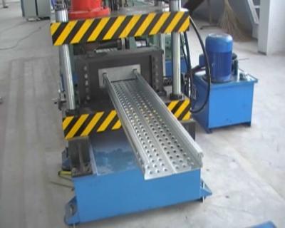 China CT-600 Ladder Type Perforated Cable Tray Roll Forming Machine , Cable Tray Production Line for sale