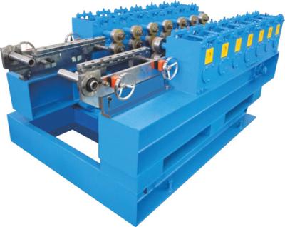 China Side By Side Two In One Shutter Roll Forming Machine In Blue STEEL 12 - 15m / Min for sale