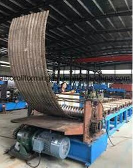 China CS R X 4.0m / M Spiral Corrugated Steel Silo Roll Forming Machine 20 Tons for sale