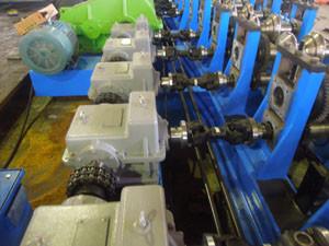 China Galvanized Steel T Shaped Bar Ceiling Channel Roll Forming Machine For Inner Roof Decoration for sale