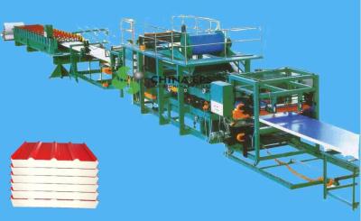 China EPS PU Rockwool Sandwich Roof / Wall Panel Making Machine Roll Forming Equipment for sale