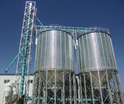 China Steel Grain Storage Steel Silo Forming Machine Corrugated Steel Silo Panel Roll Former for sale