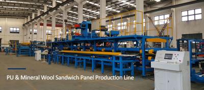 China 5M / Min Polyurethane Sandwich Panel Production Line With Max Width 1250mm for sale