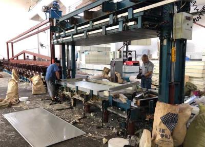 China 2+2 System Sheet Roll Forming Machine Pu Sandwich Discontinuous Cold Room Panel Production for sale