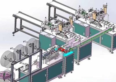 China Full Automatic Face Mask Production Machine For Disposable Surgical Medical N95 Mask for sale