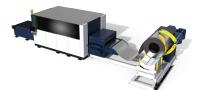 China Sheet Metal Coils Automatic Laser Cutting Line CNC Controlled With Touchscreen for sale