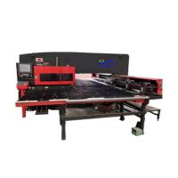 China Servo CNC Turret Punch Press 300 KN Punching Capacity Low Noise High Stability for sale