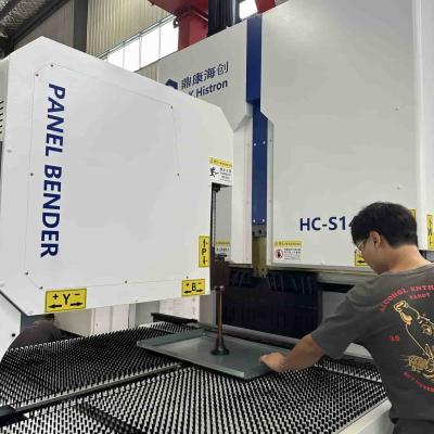 China Fully Automated CNC Panel Bender with 13 Axis Synchronized Coordination and ±0.1mm Precision for Sheet Metal Bending for sale