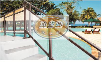 China 10-12mm Tempered Glass Balcony Railing with 36-42 Inch Height Options for Outdoor Decks and Balconies for sale