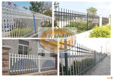 China Modern Galvanized Metal Wall Fence 4ft-12ft Height with 120mph Wind Resistance for Indoor Outdoor Security for sale