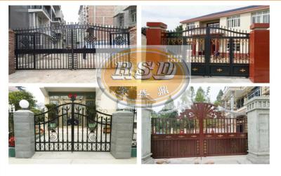 China Modern Zinc Steel Villa Gate 5-12ft Height Range with 1200 lbs Impact Resistance - Galvanized Security Fence for sale
