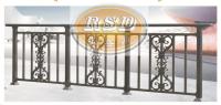 China 36 Inch Zinc Steel Railing ISO Certified Durable Low Maintenance for sale