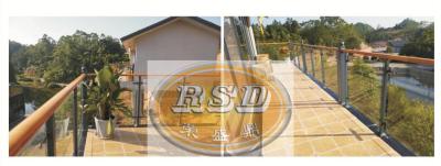 China Zinc Steel Wood Grain Railing - 1.05m Height, 0.15mm Fit Tolerance, Anti-Corrosion Balcony Stair Guard for sale